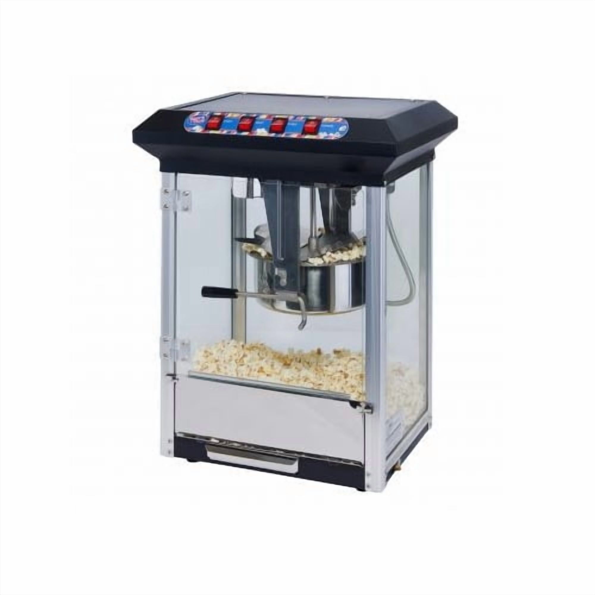Winco POP-8B, Showtime Electric 8 Oz. Popcorn Machine, 120V, 1130W ...