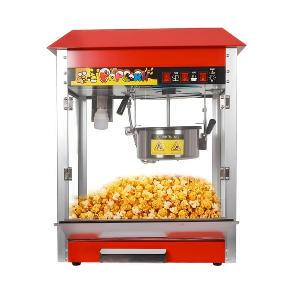 Countertop Popcorn Maker, 1300W, Commercial Popcorn Popper Machine with ...