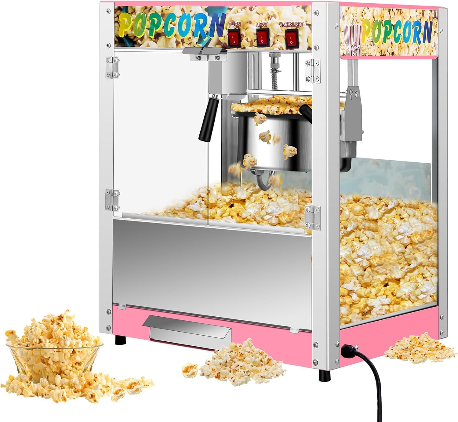 Countertop Popcorn Maker Machine, 8-Ounce Kettle Movie Theater ...