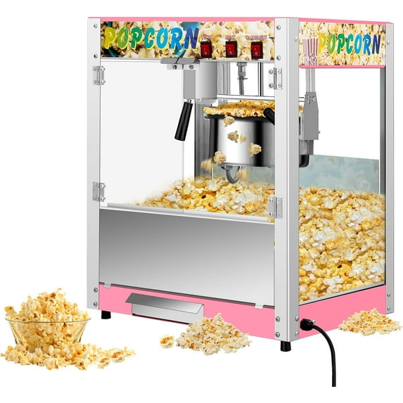 Countertop Popcorn Maker Machine, 8-Ounce Kettle Movie Theater ...