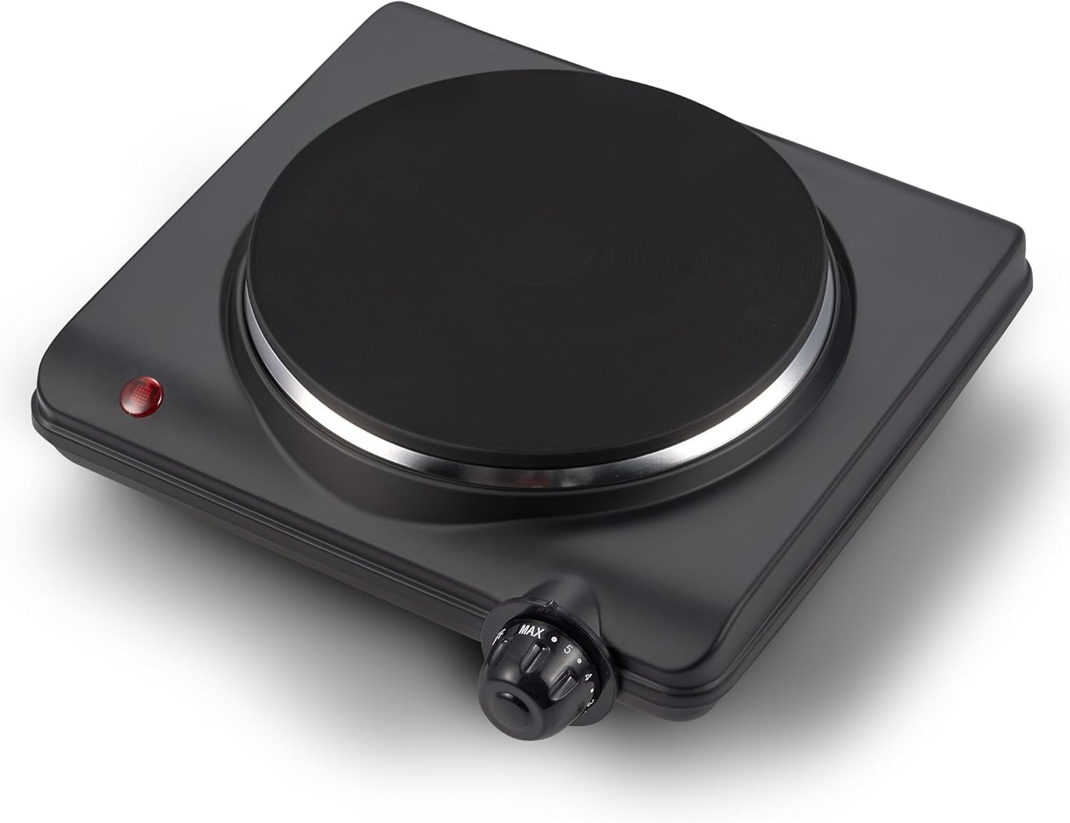 Countertop Single Cast Iron Burner, 1000 Watts Electric Hot Plate ...