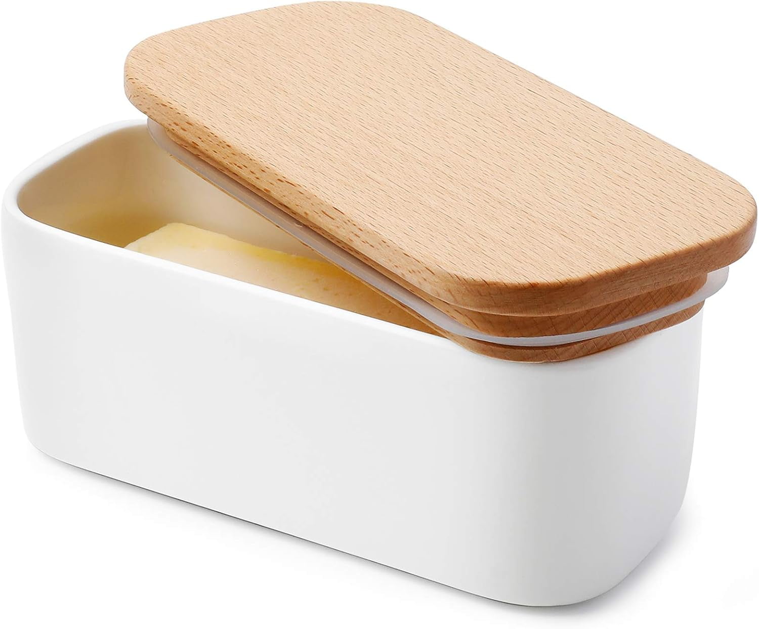 Countertop Small Butter Dish with Lid, Sealed Butter Box Holds 1 Stick ...