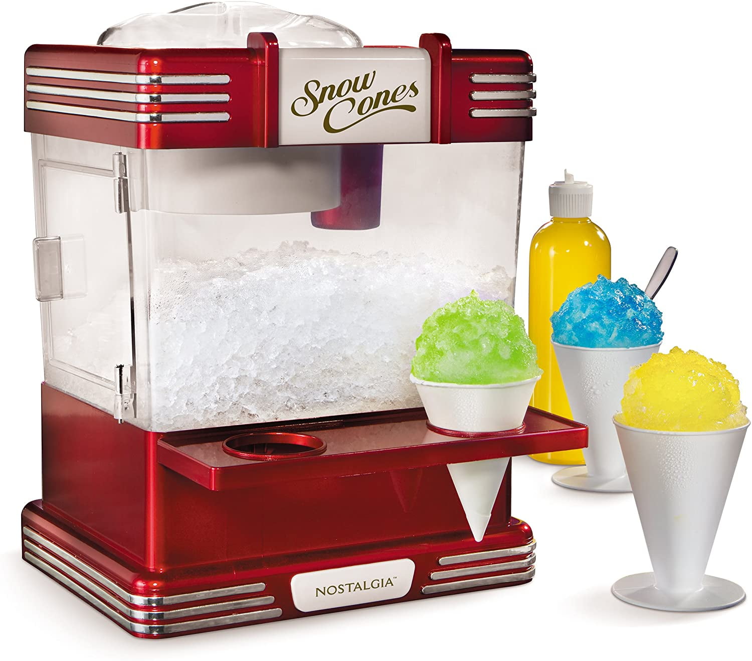 FUTSYM Electric Snow Cone Maker, Makes 20 Icy Treats, 2 Reusable Cups ...