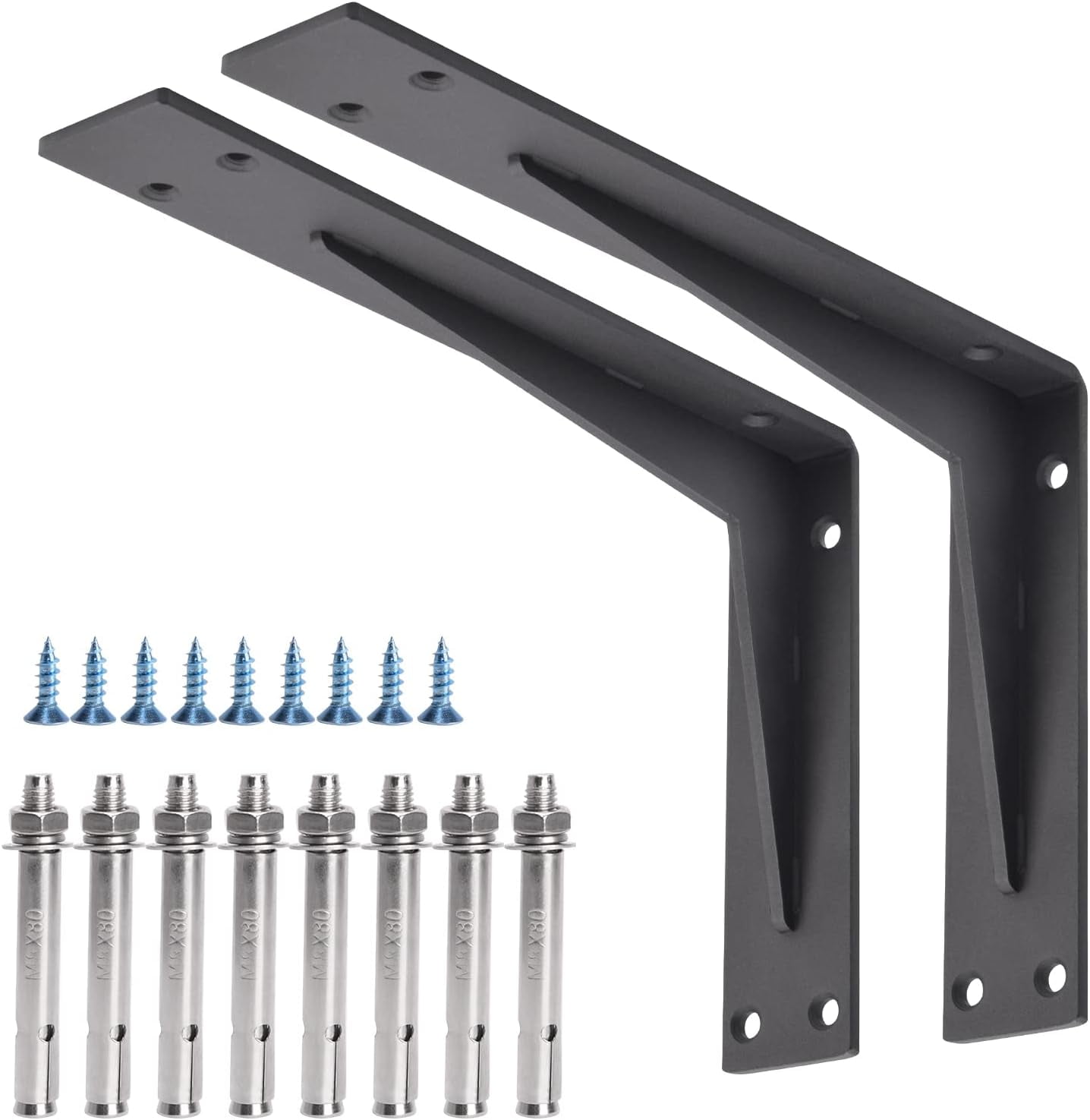 Countertop Support Bracket Heavy Duty 12x8x2 in, 1/5IN Thicken Solid L ...