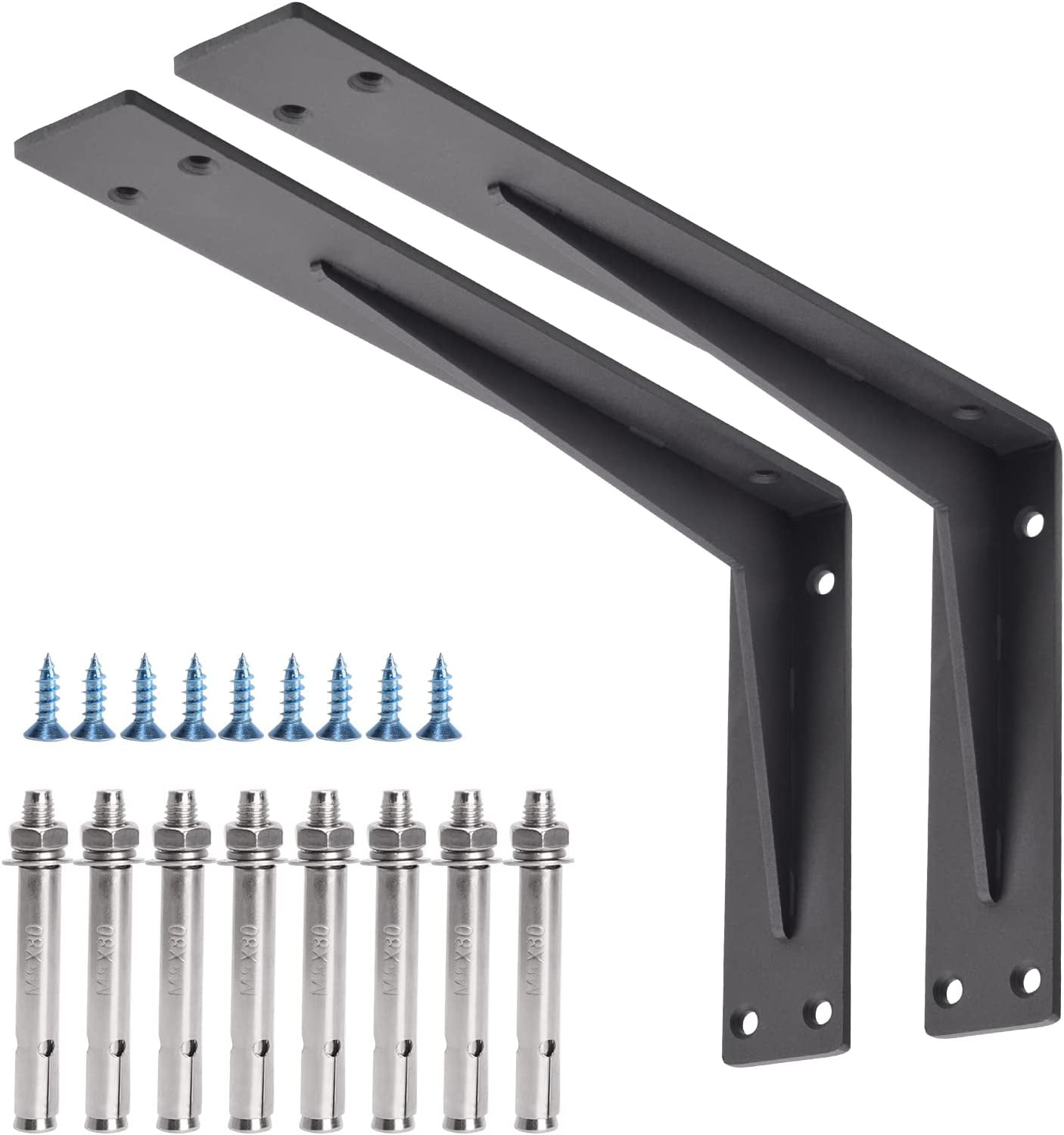 Countertop Support Bracket Heavy Duty 14x8x2 in, 1/5IN Thicken Solid L ...