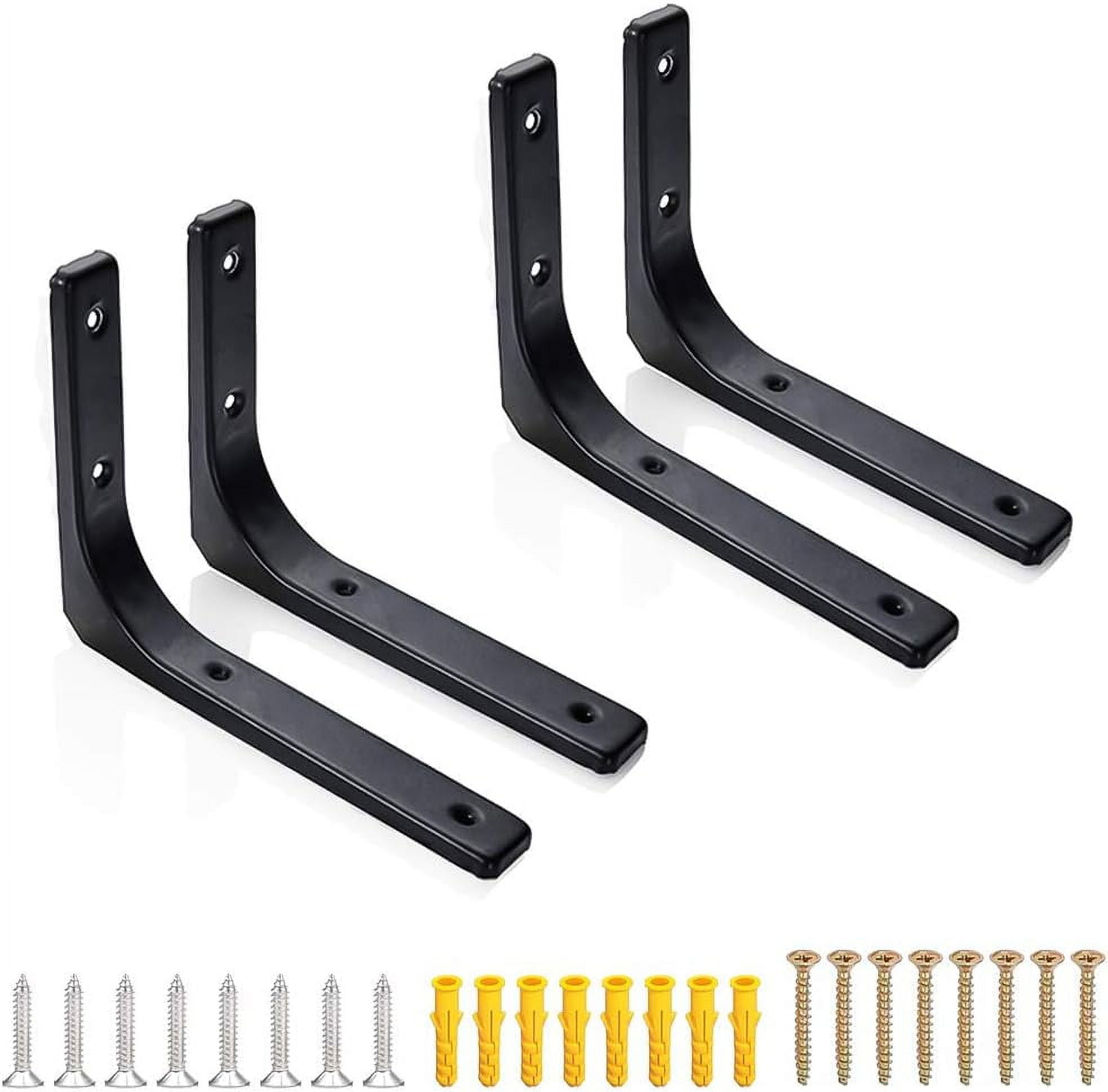 Countertop Supports, Metal Corner Brace for DIY Floating Shelf, Rust ...