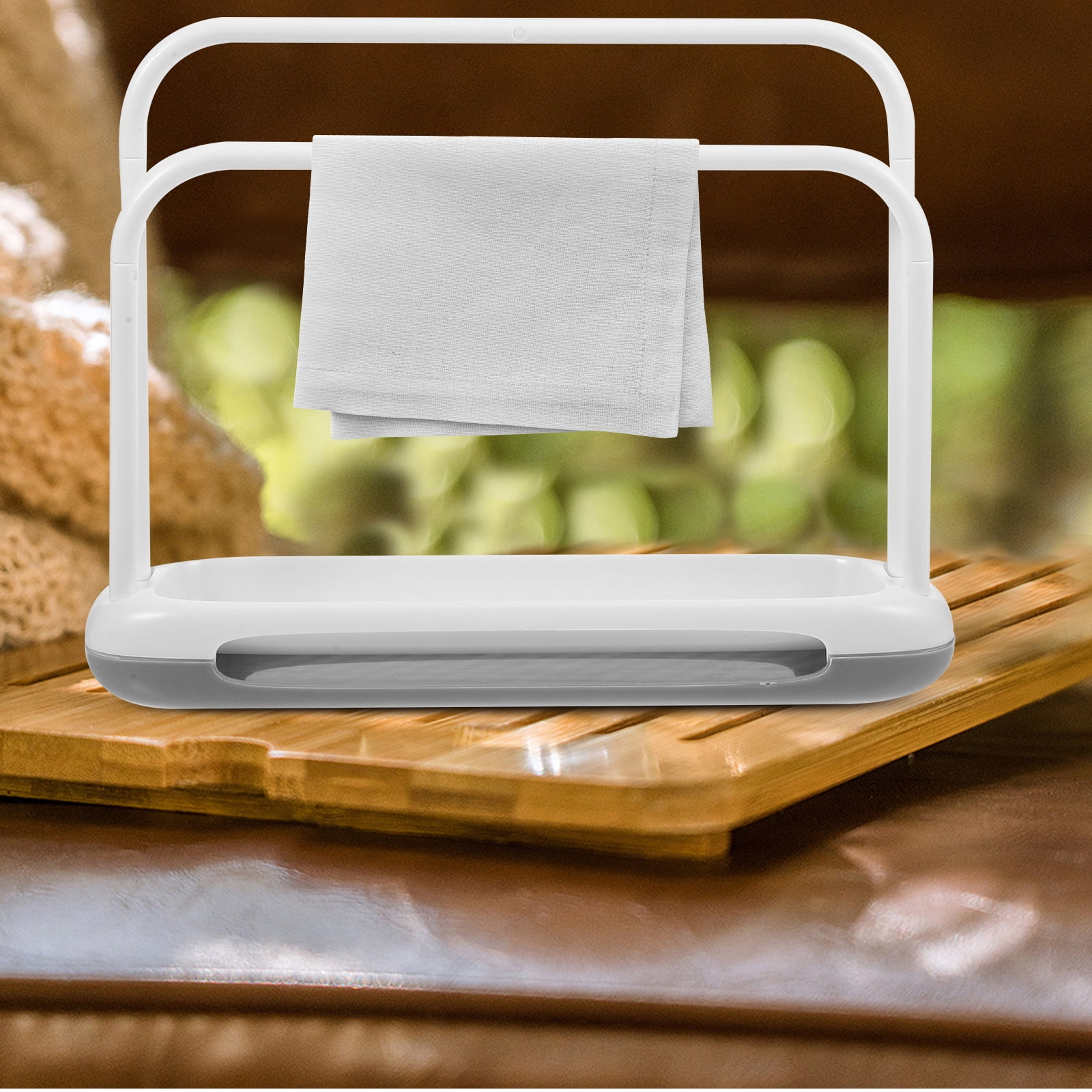 Countertop Towel Stand Storage Rack Towels Washcloth Holder Footed ...