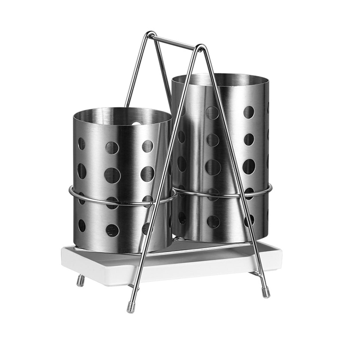 Countertop Utensil Holder Drying Rack for Forks Spoons Chopsticks ...