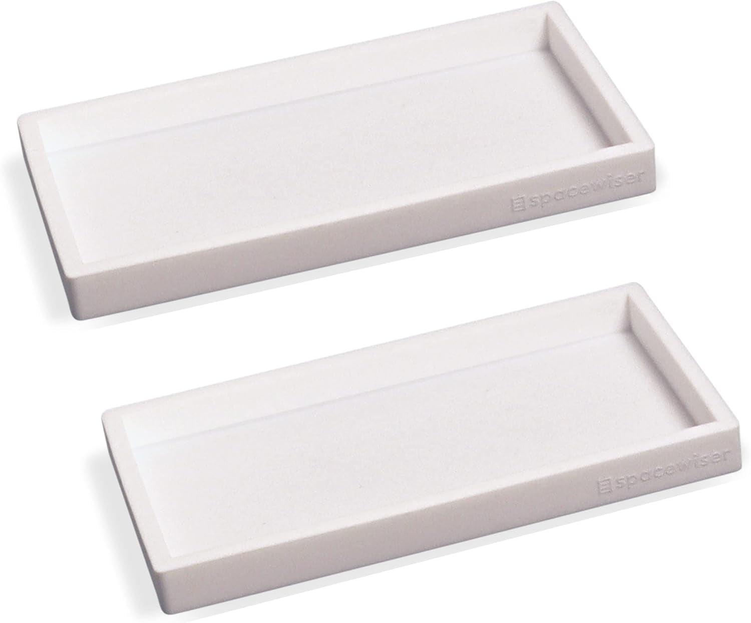 Countertop and Vanity Tray - 11.7" Silicone Bathroom Tray, Flexible ...