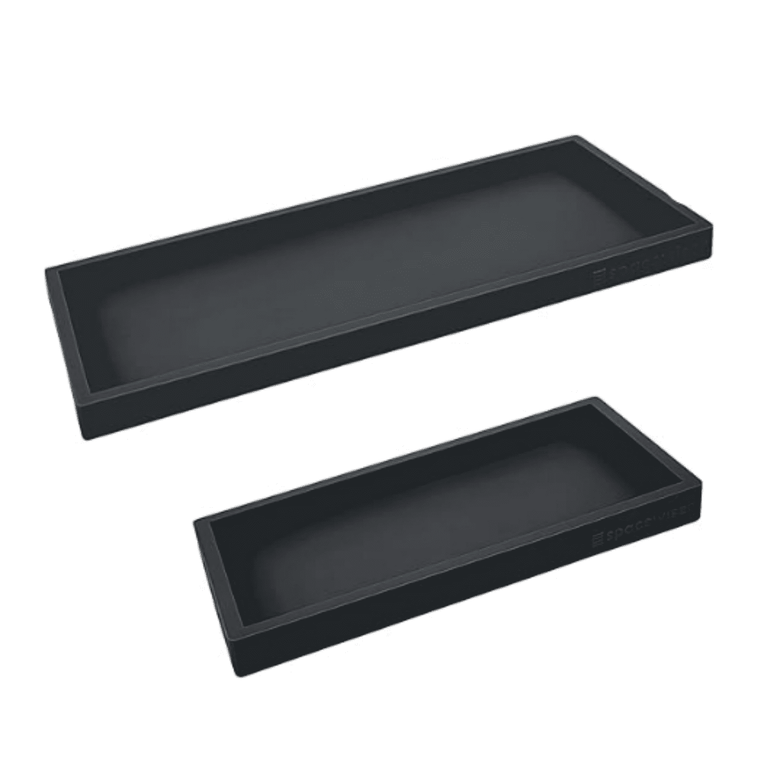 Countertop and Vanity Tray - 2 PC (11” and 7”) Shatterproof Silicone ...