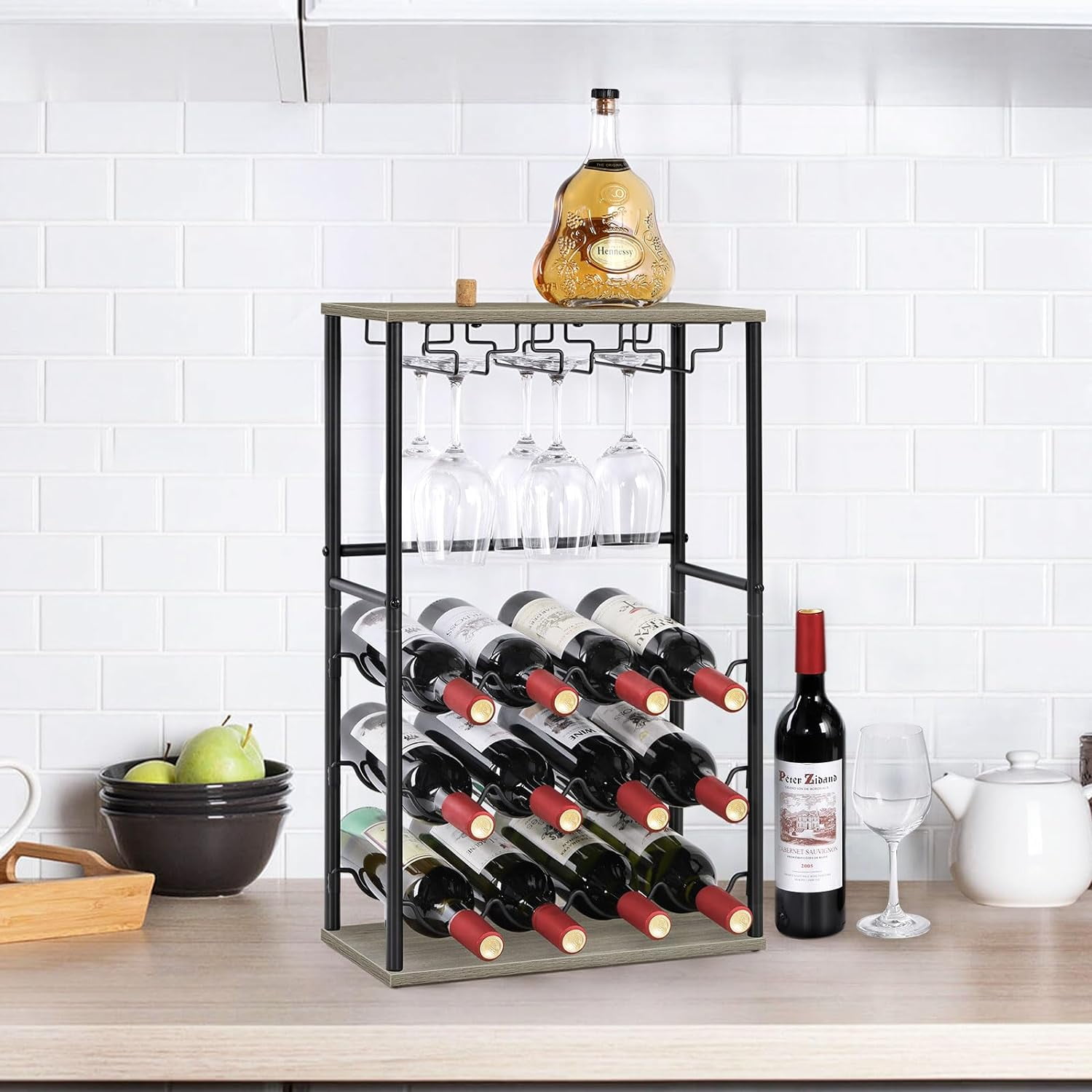 Countertop Wood Wine Rack - Walmart.com