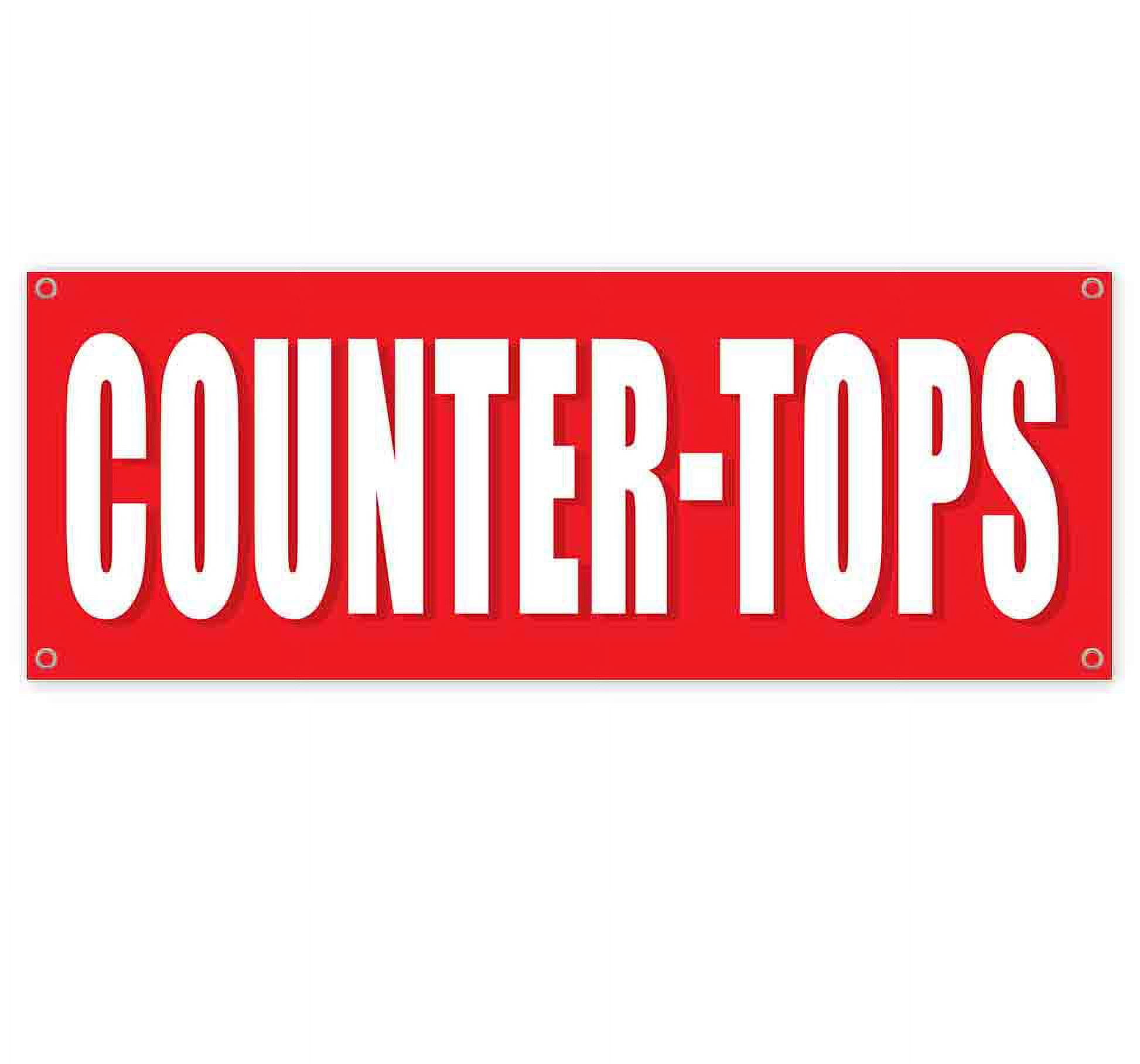 Countertops 13 oz Vinyl Banner With Metal Grommets - Walmart.com