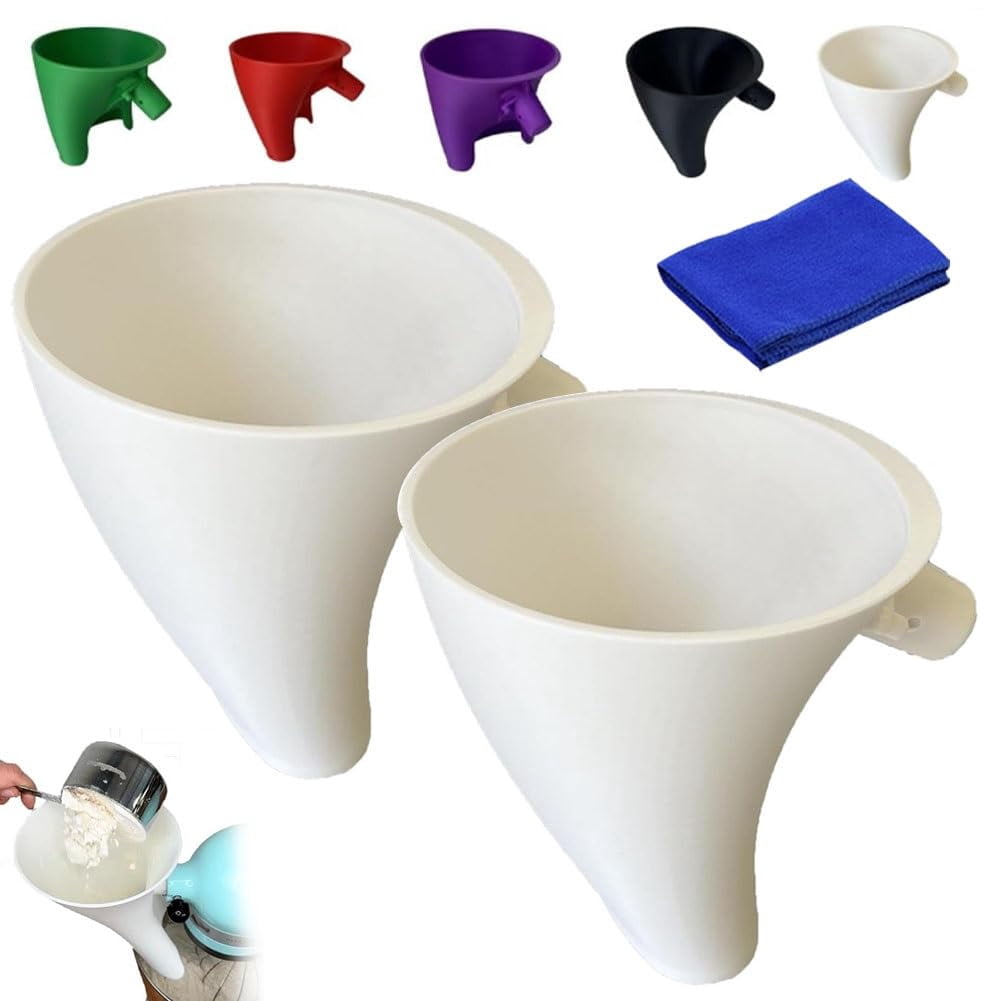 Countess Flour Funnel for Kitchen Aid Mixer,Flour Funnel- Stand Mixer ...