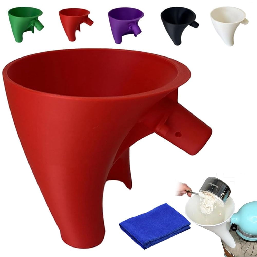 Countess Flour Funnel for Kitchen Aid Mixer,Flour Funnel- Stand Mixer ...