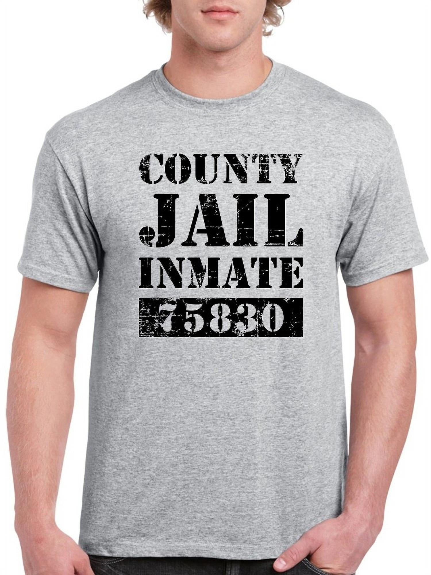 Counti Jail Inmate 75830 T-Shirt Men -Smartprints Designs, Male 4X ...