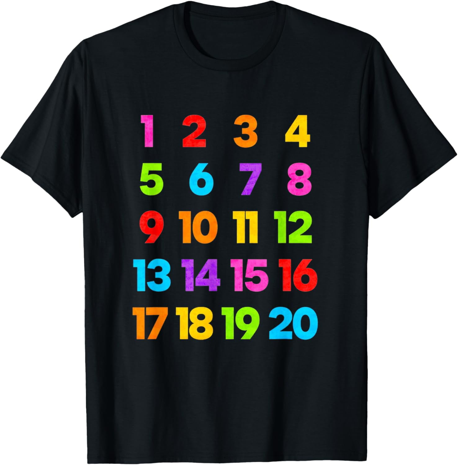 Counting 1-10 Learn to Count Number School Kids Teacher T-Shirt100 ...