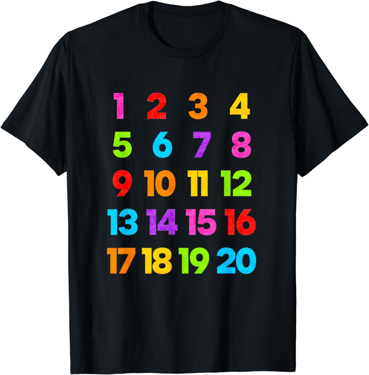 Counting 1-10 Learn to Count Number School Kids Teacher T-Shirt ...