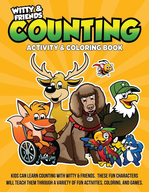 Counting Activity & Coloring Book: Kids Can Learn Counting With Witty ...