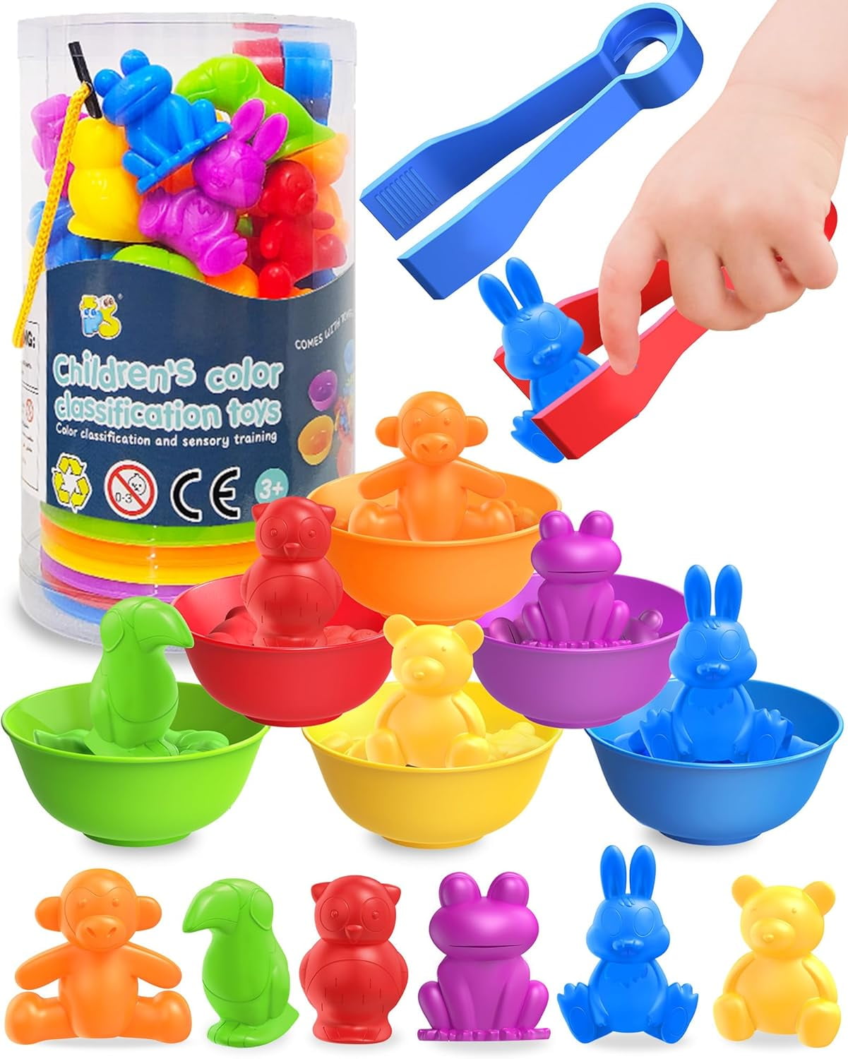 Counting Animal Toys - Sensory Math Learning for Ages 3-8 (Preschool ...