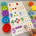 Counting and Color Sorting Toys, Learning Montessori Toys,Rainbow ...