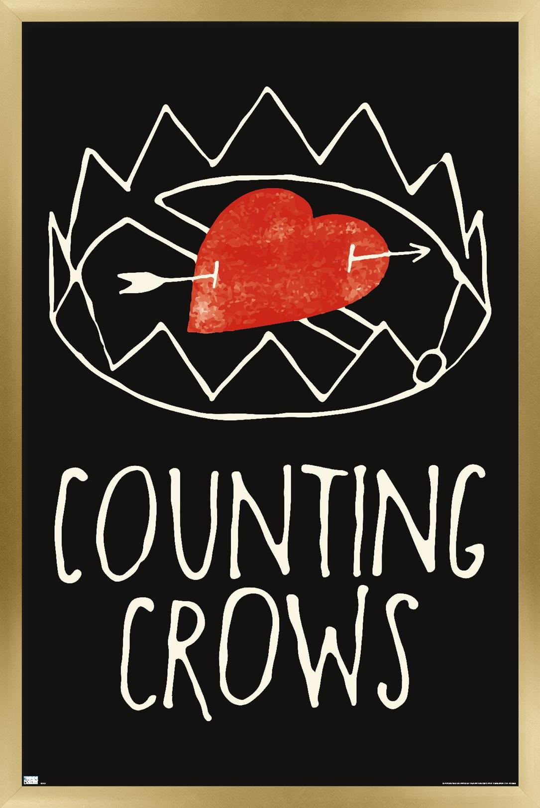 Counting Crows - Love Trap Wall Poster, 22.375" x 34" Framed - Walmart.com