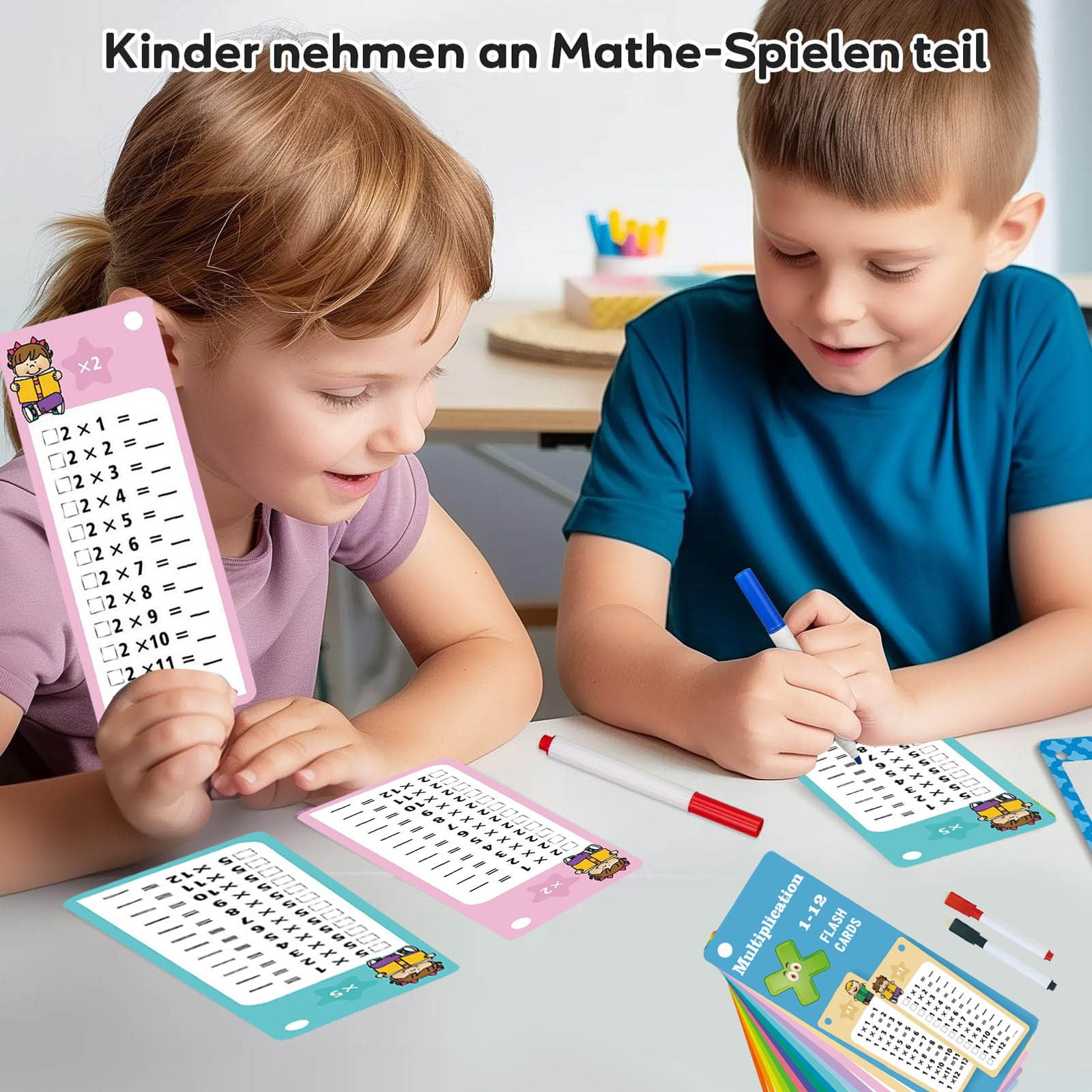 Counting Cubes for Kids Math Pretend Teacher Desk Wooden Shapes Kids ...