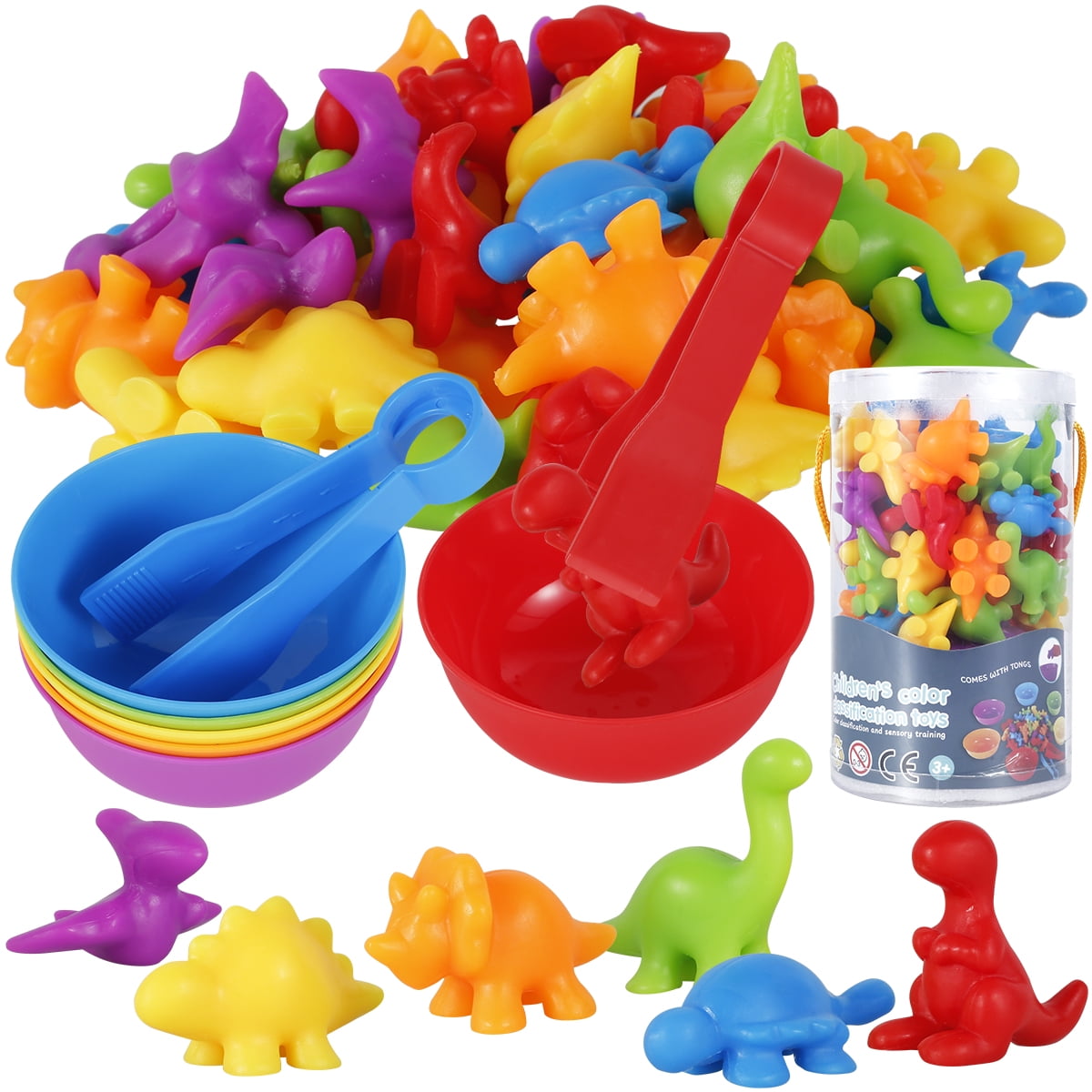 Dino Counters Fun Preschool Age Toy - Sorting Sensory and Cognition ...