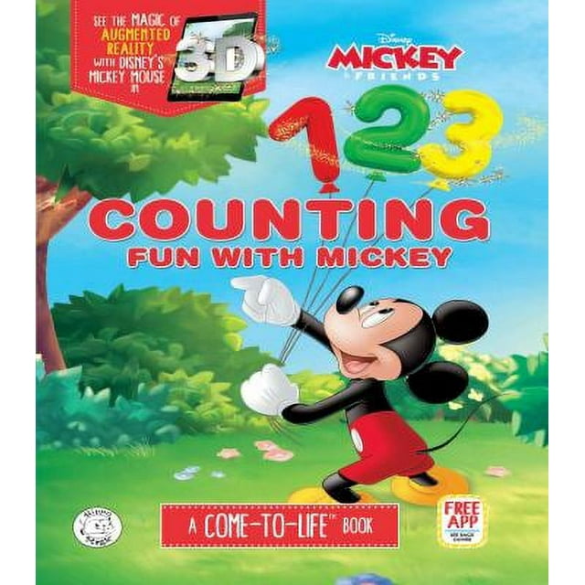 Pre-Owned Counting Fun with Mickey - Little Hippo Books Augmented ...