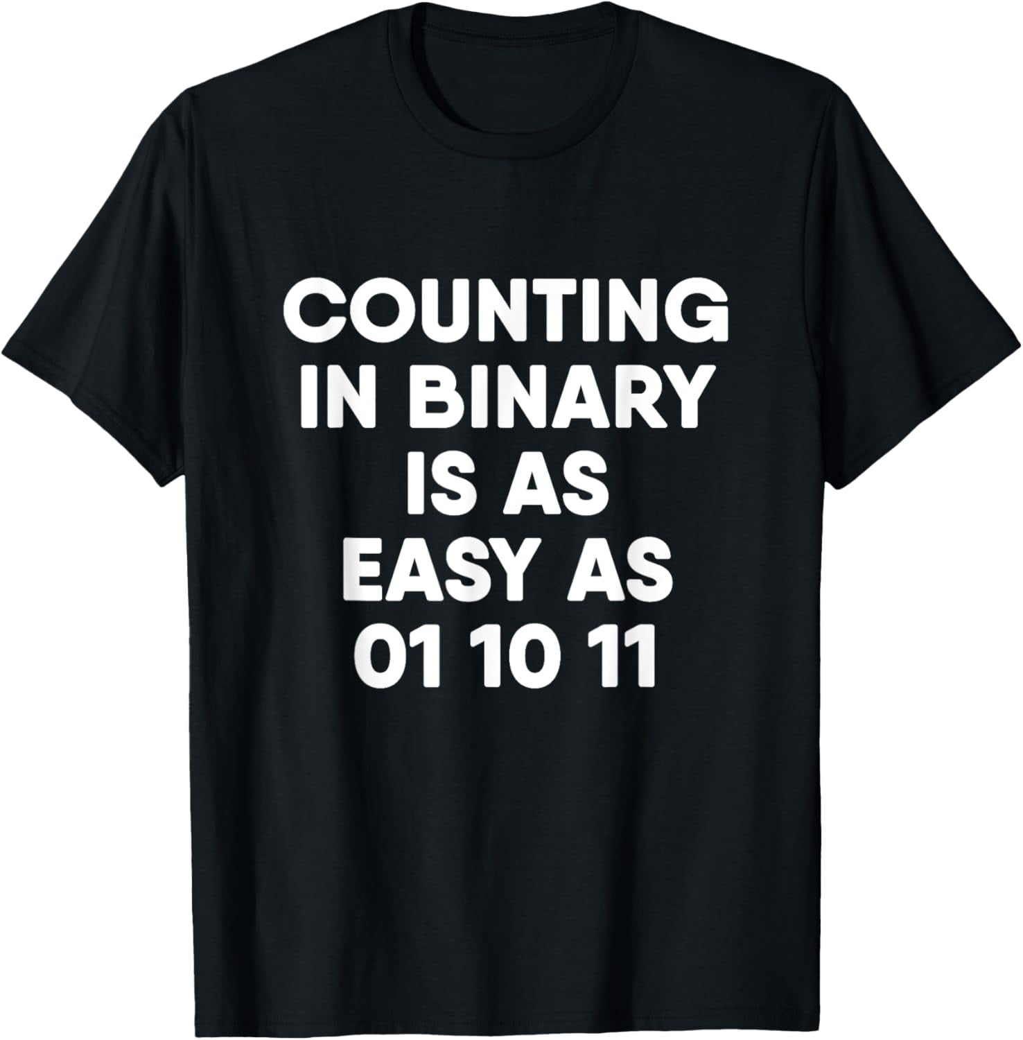 Counting In Binary Computer Science T-Shirt - Walmart.com