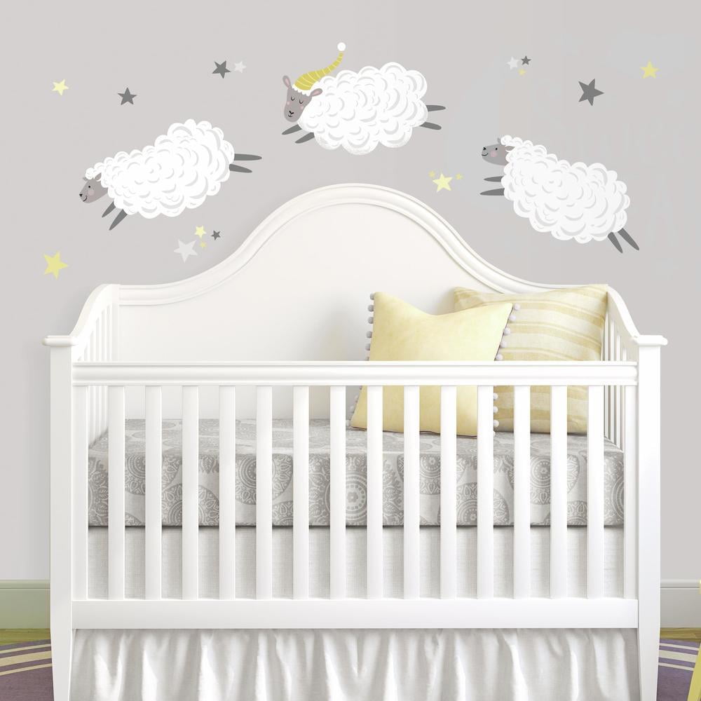 Counting Sheep Peel and Stick Wall Decals - Walmart.com