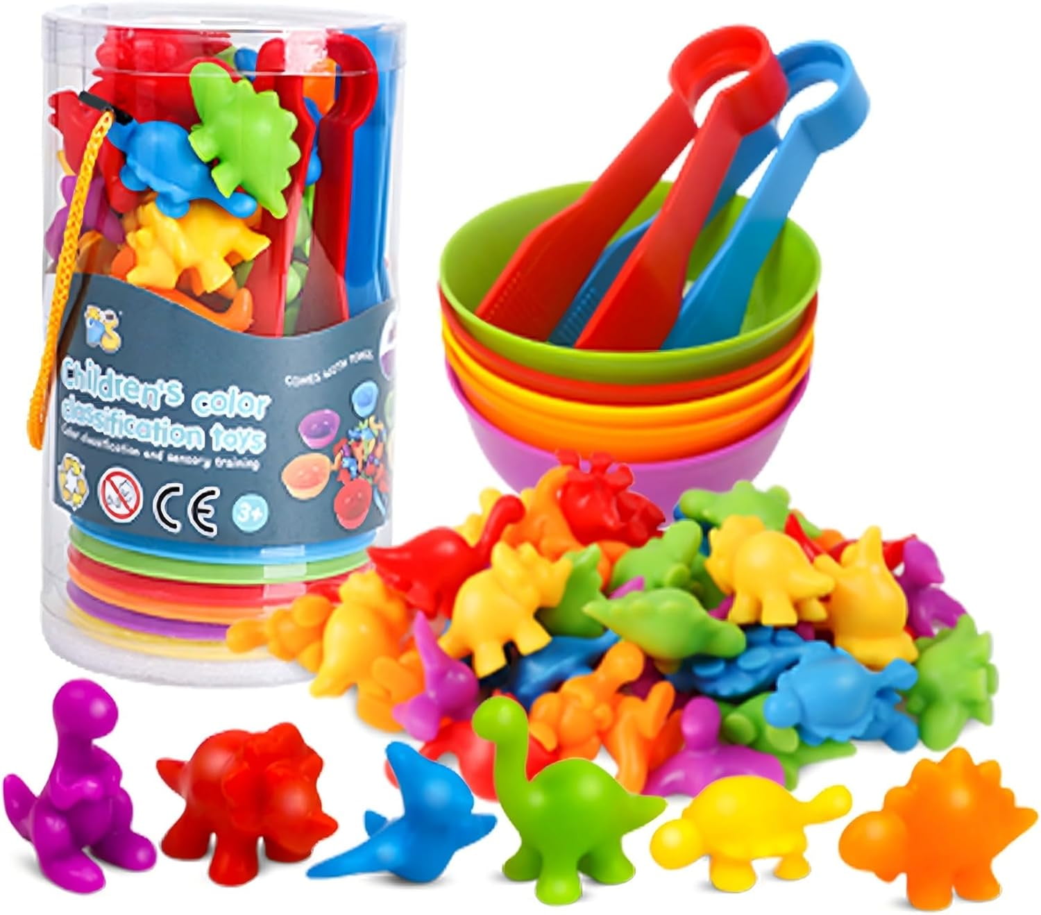 Counting Toys Matching Game for Kids with Sorting Bowls Sensory Toys ...