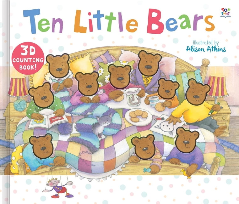 Counting to Ten Books Ten Little Bears, (Board Book) - Walmart.com