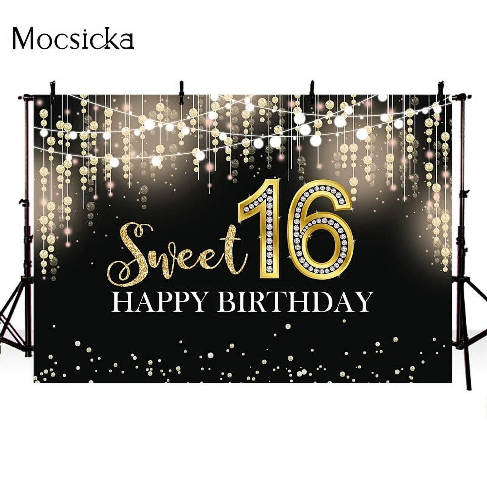 Countless Years Old Birthday Photography Background Gold Glittering ...