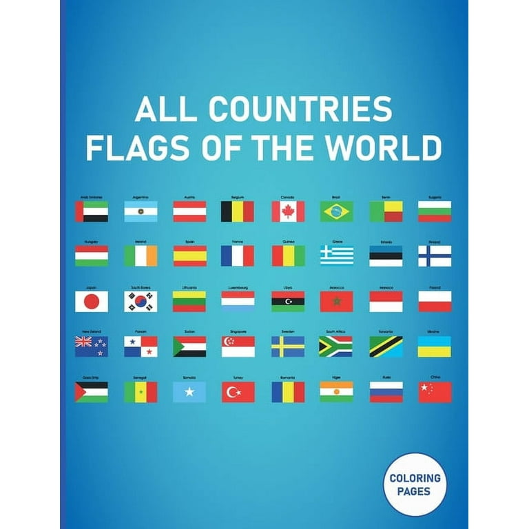 coloring pages of flags around the world