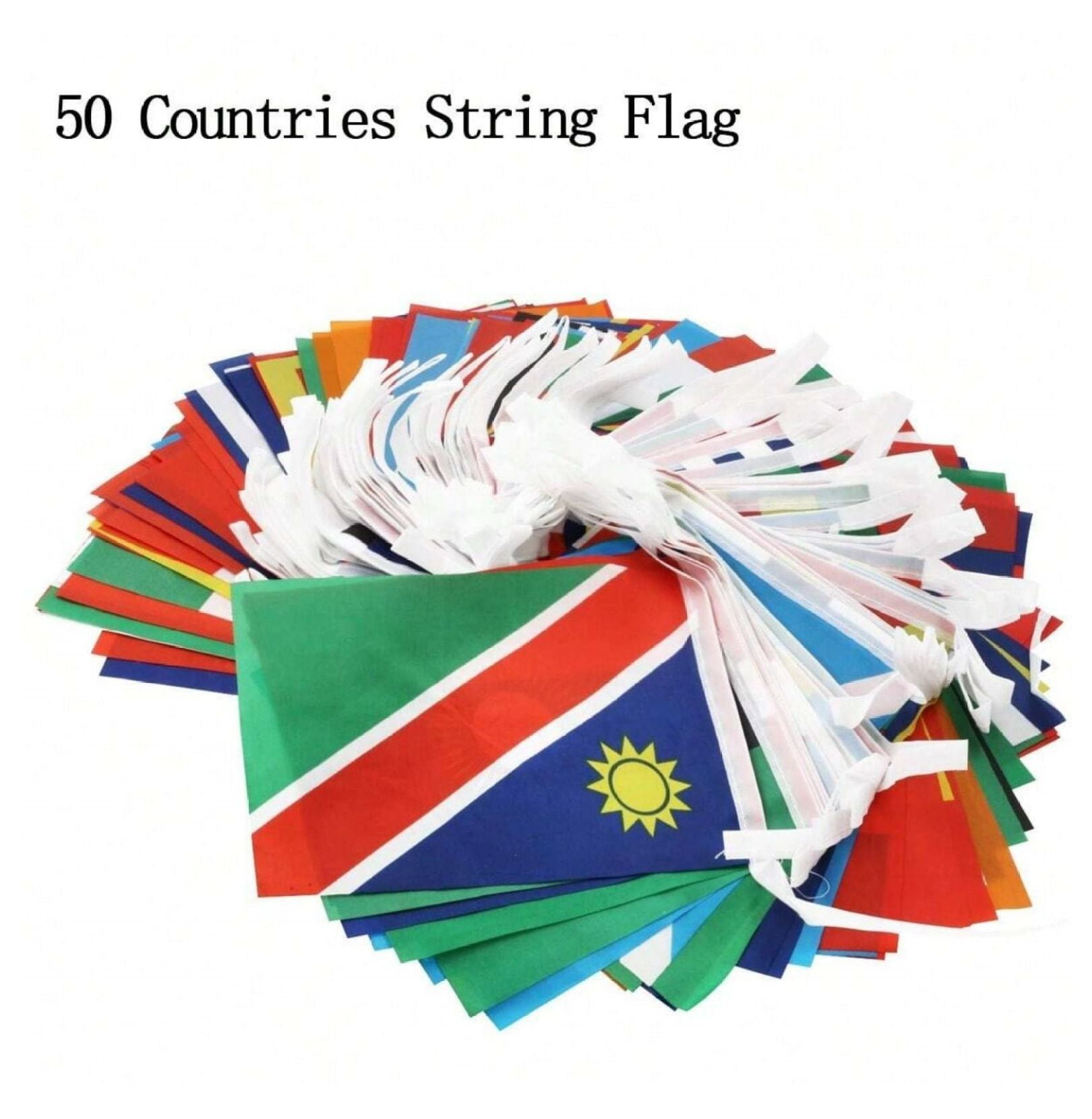 Countries String Flag - International Bunting Banner 50/100 Flags ...