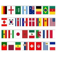 Walmart 200 Countries Pennant String Flag, 184 ft World Banner for ...