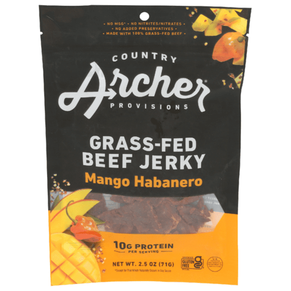 Country Archer Jerky Co Mango Habanero Beef Jerky 2.5 oz - Pack of 5 ...