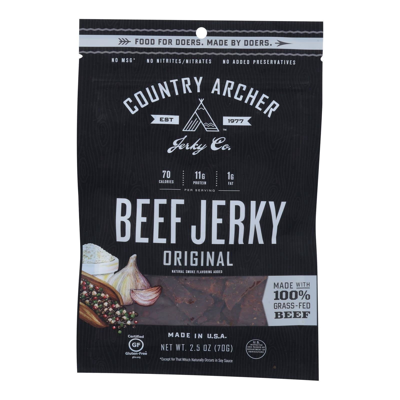 Country Archer - Jerky Original Beef - Case of 12-2.5 OZ - Walmart.com