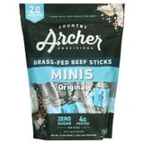 Country Archer Mini Beef Sticks, Original, Grass-Fed, 28 Count, Protein ...