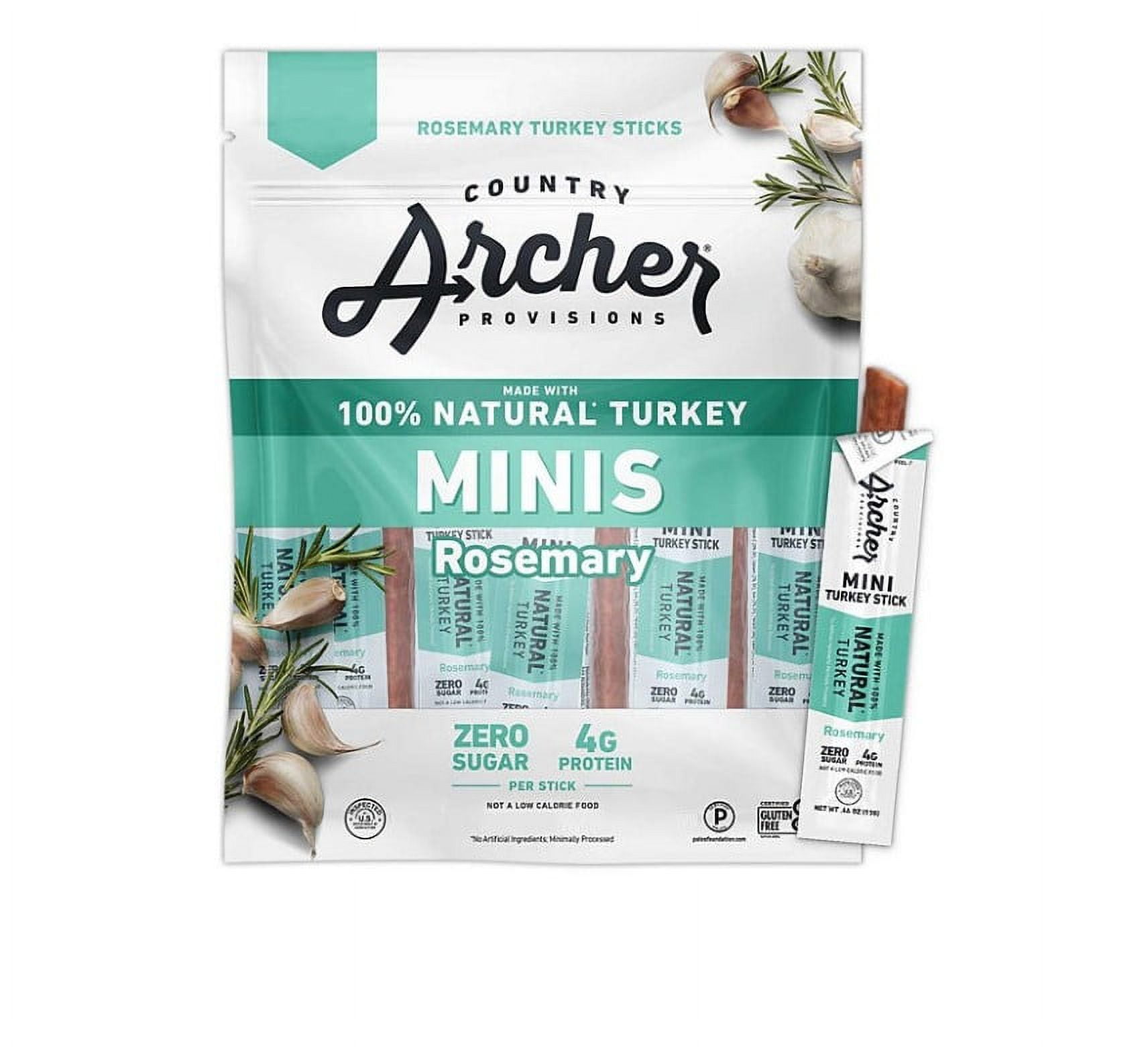 Country Archer Mini Rosemary Turkey Sticks (0.46 oz., 28 pk.) - Walmart.com