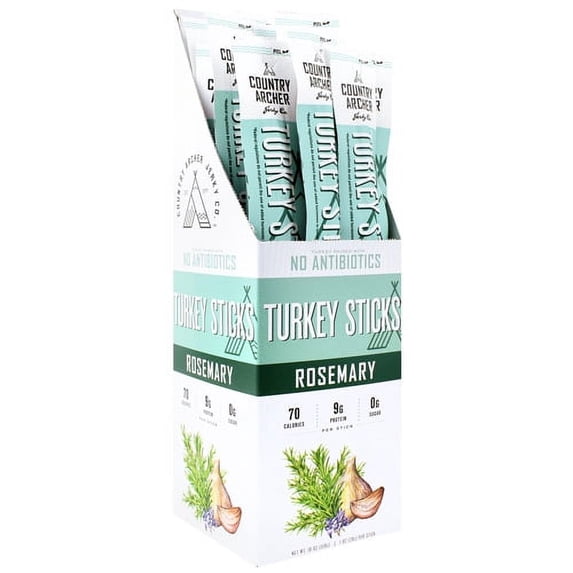 Country Archer Original Turkey Jerky Sticks, 1 oz, 18 Count, High ...