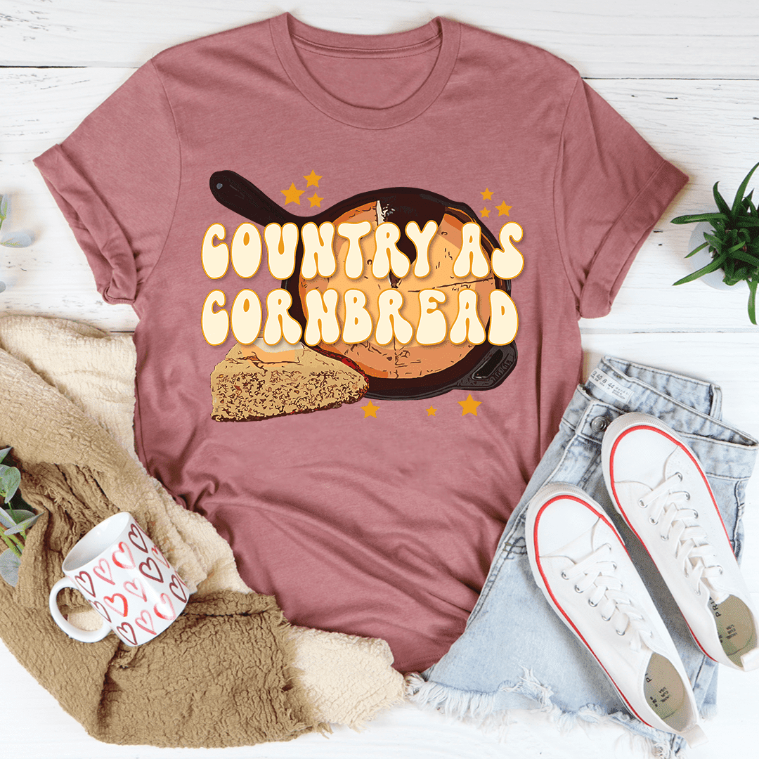 Country As Cornbread Tee Peachy Sunday T-Shirt - Walmart.com