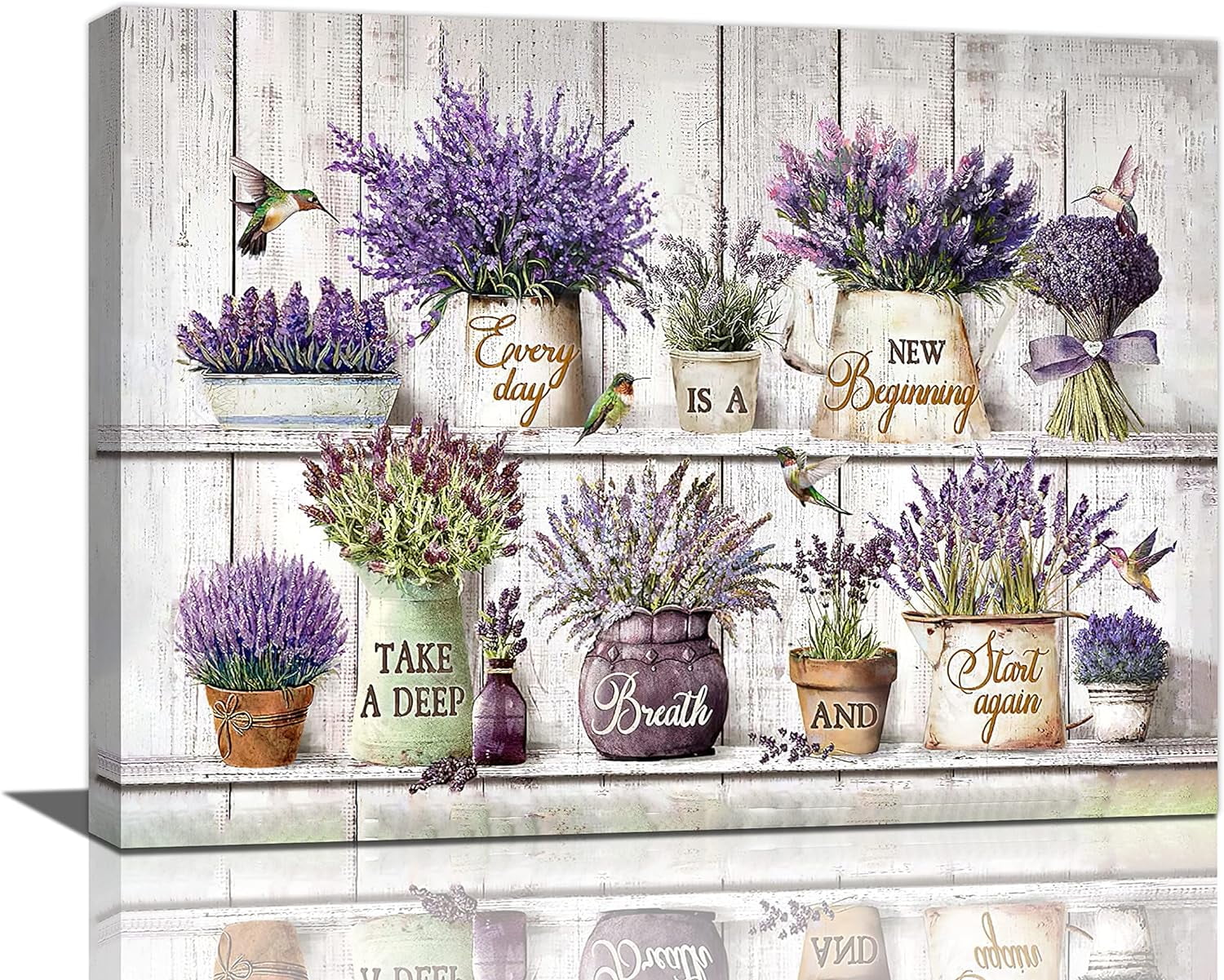 Country Bathroom Lavender Wall Art Purple Lavender Wall Decor ...