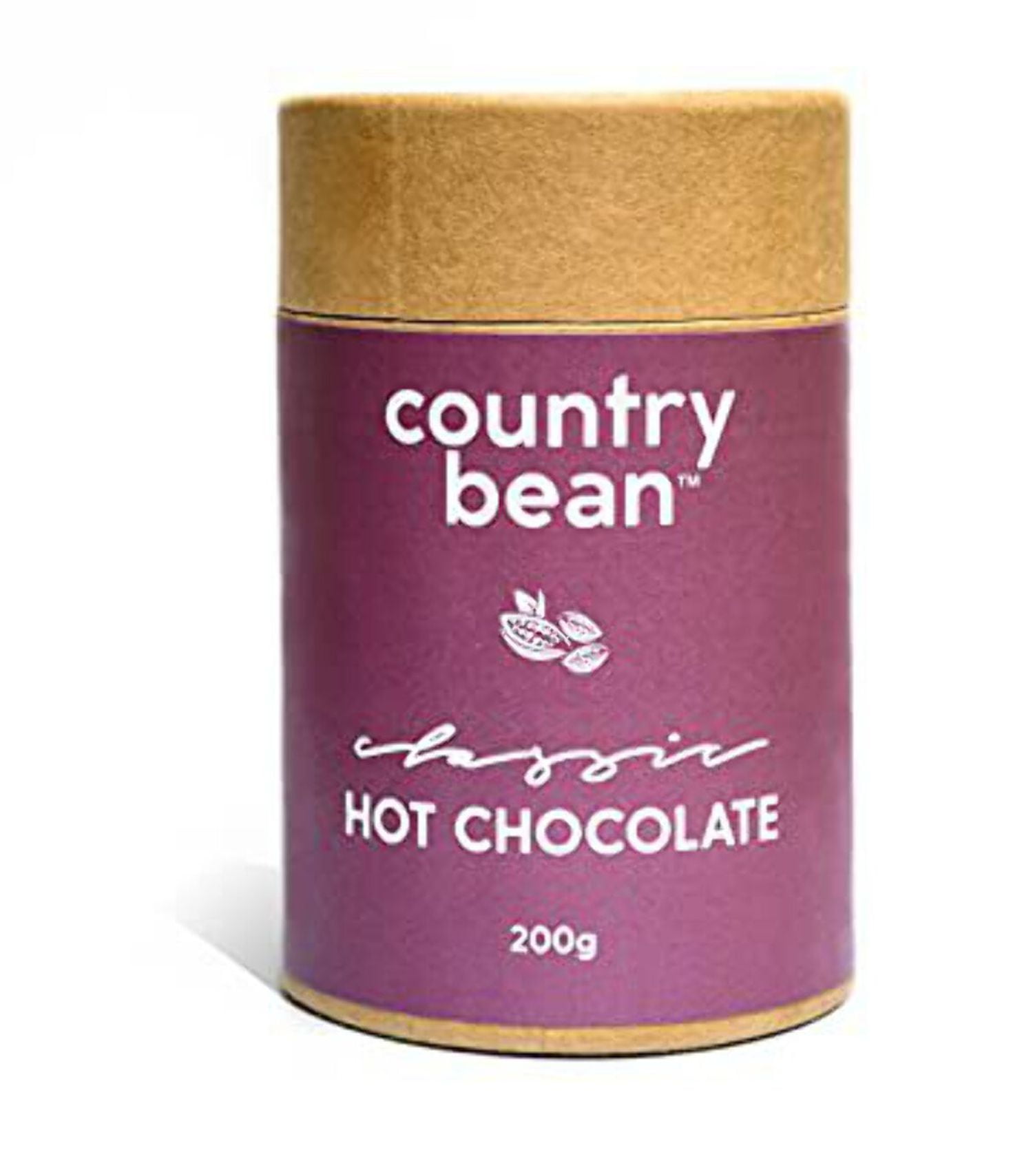 Country Bean Classic Hot Chocolate, 200G, 60% less sugar, enjoy hot or ...