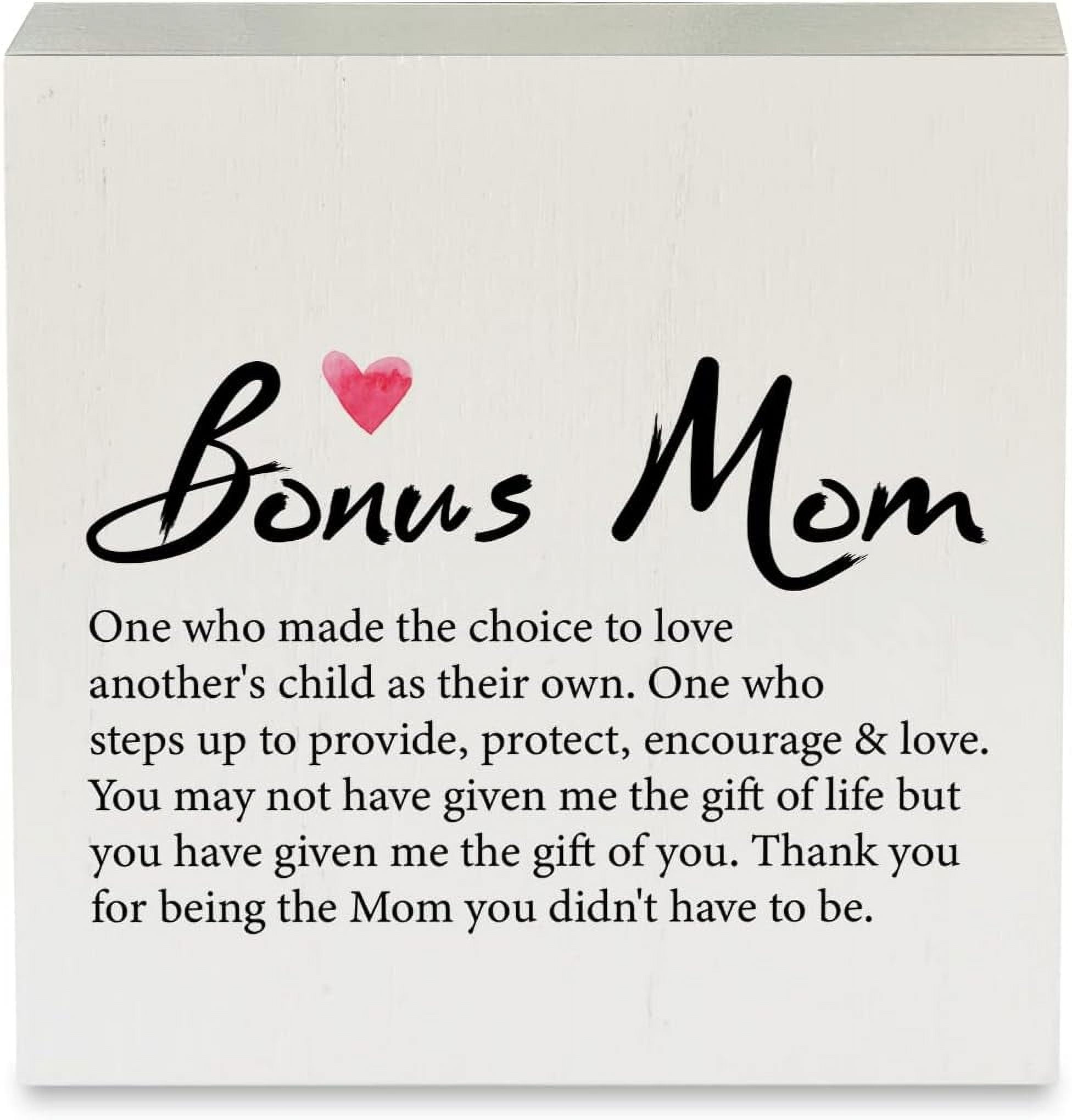 Country Bonus Mom Definition Wood Box Sign Rustic Bonus Mom Wooden Box ...