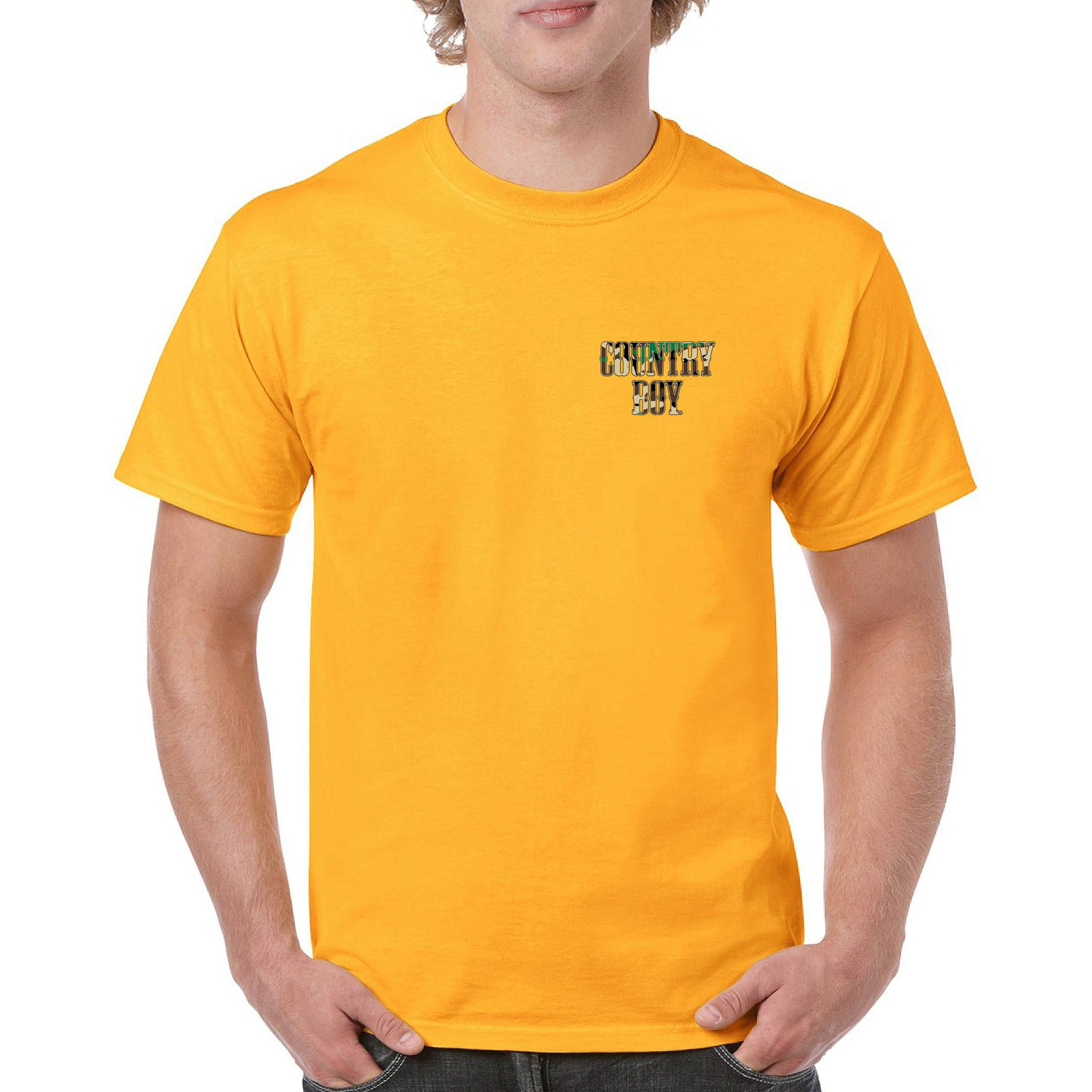 Country Boy Camo Crest T-shirt Small Town Rodeo Cowboy USA Military Men's Tee - Walmart.com