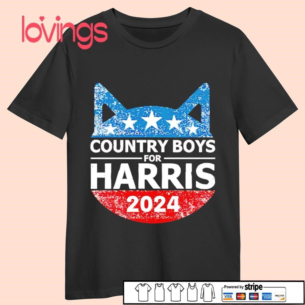 Country Boys For Harris Walz Cat Ladies Shirt - Walmart.com