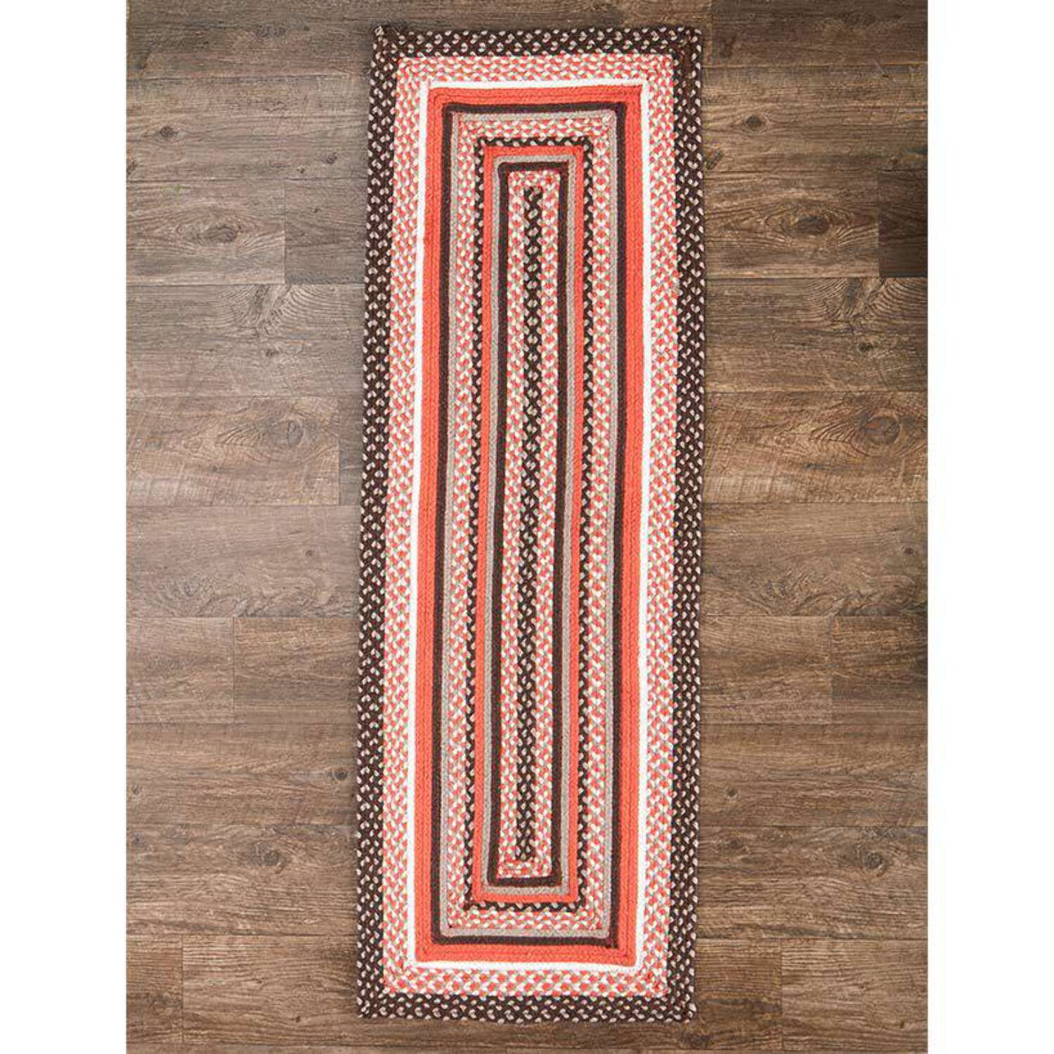 Country Braided Rug Collection - Multi 20" x 60" Runner - Walmart.com