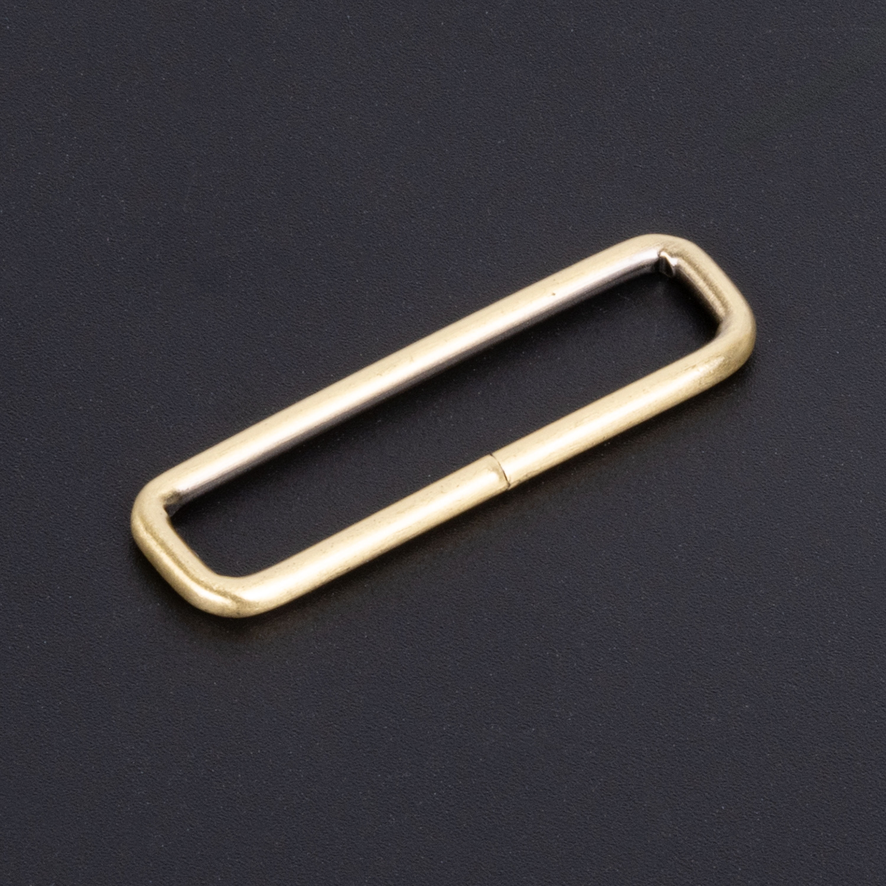 Country Brook Design® 1 1/2 Inch Brushed Brass Rectangle Metal Keeper ...
