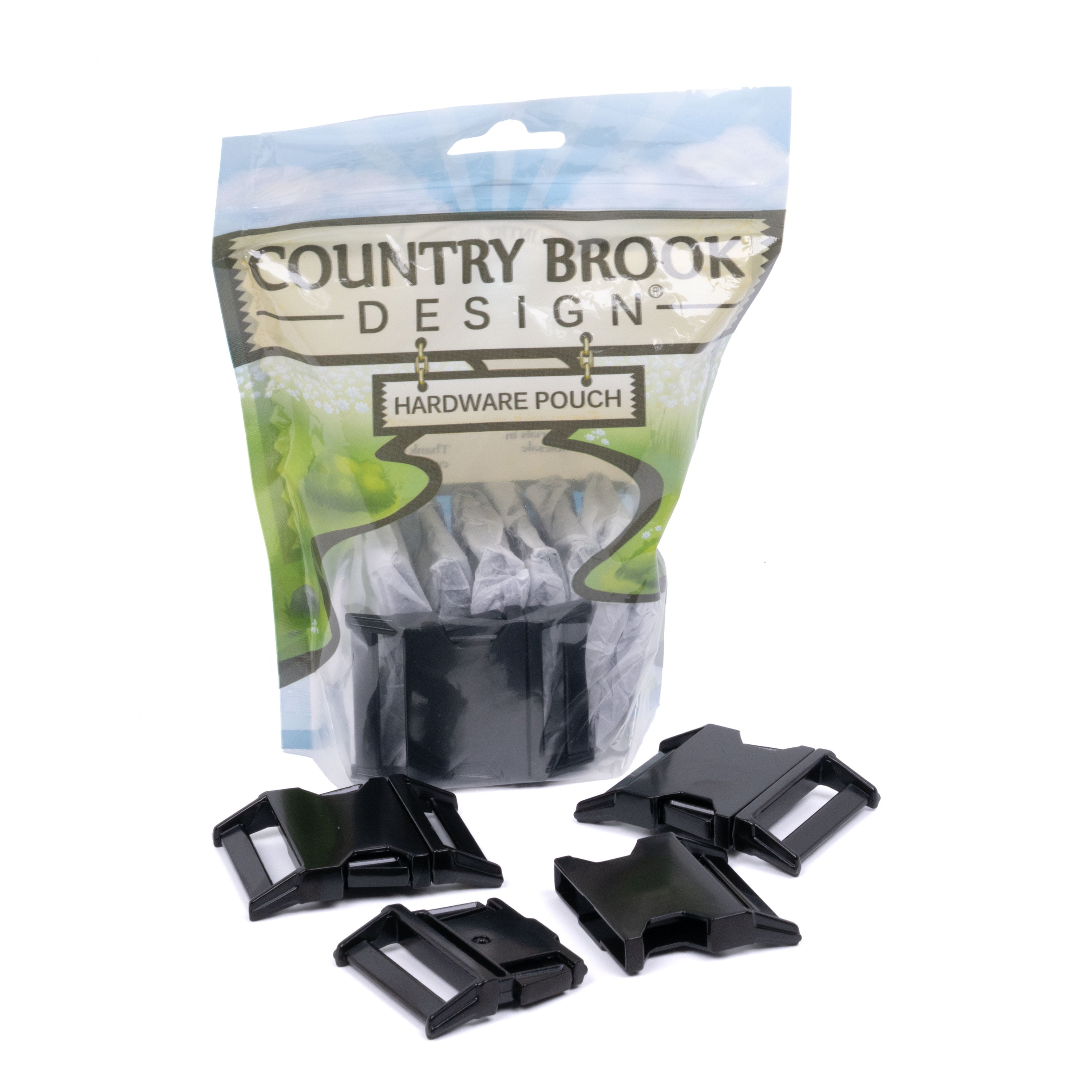 Country Brook Design® 1 1/2 Inch Contoured Black Side Release Buckles ...